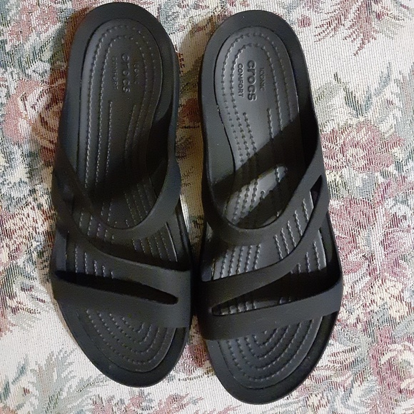 CROCS | Shoes | Crocs Iconic Comfort Sandalslides | Poshmark